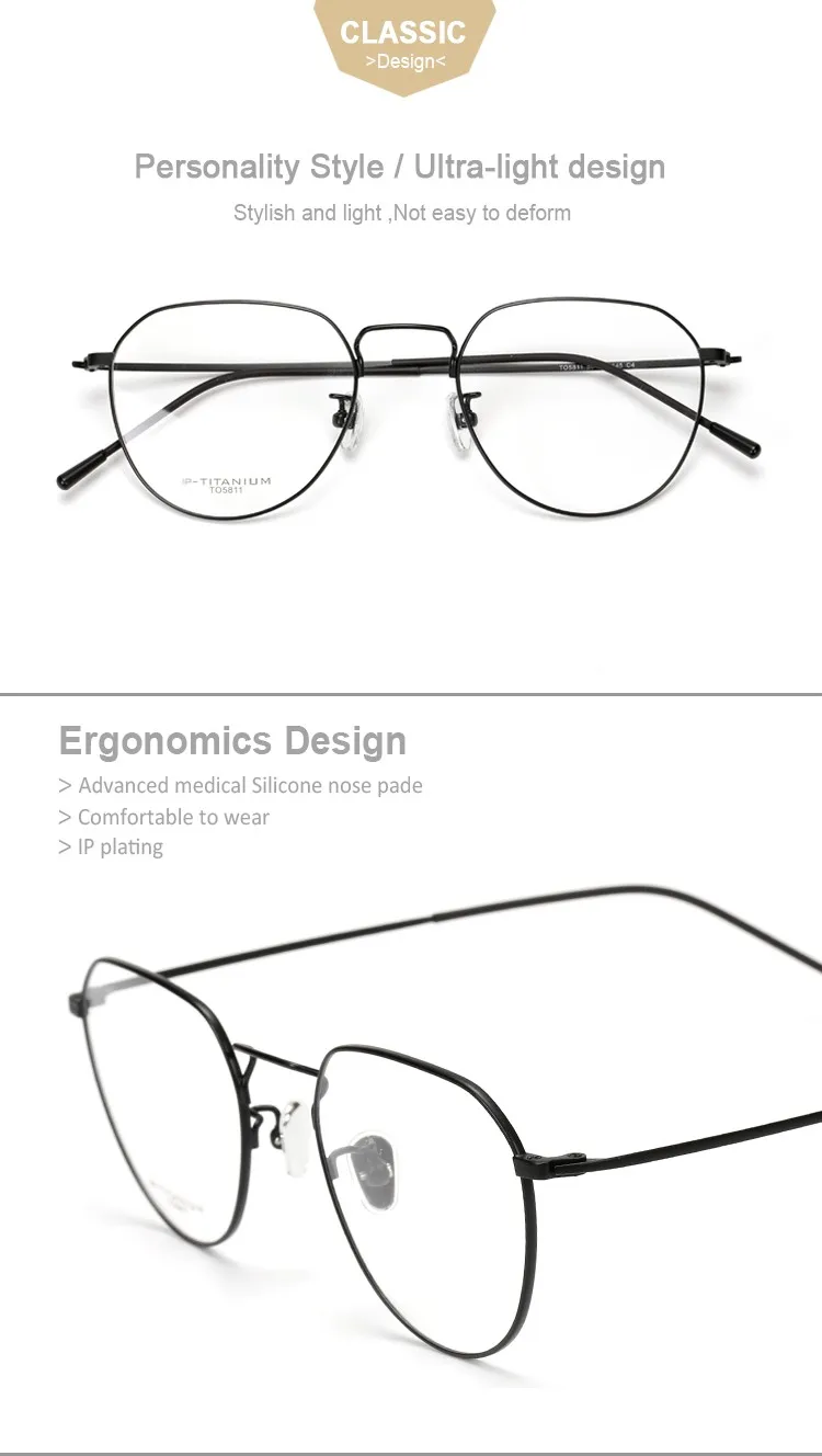 2019 Round Stylish Specs Frame Women Spectacles Myopia Design Glasses ...