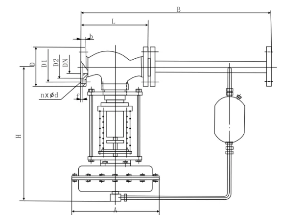 Pressure Regulator Type Wcb Flanged Self Regulating Pressure Control ...
