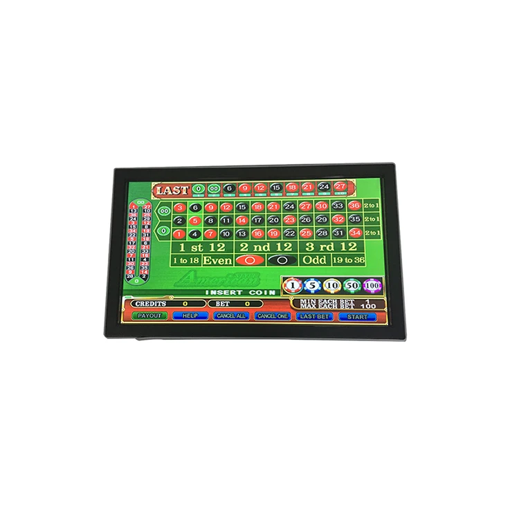 21.5 Inch Infrared Touch Gambling Machine Monitor With Led Marquee ...