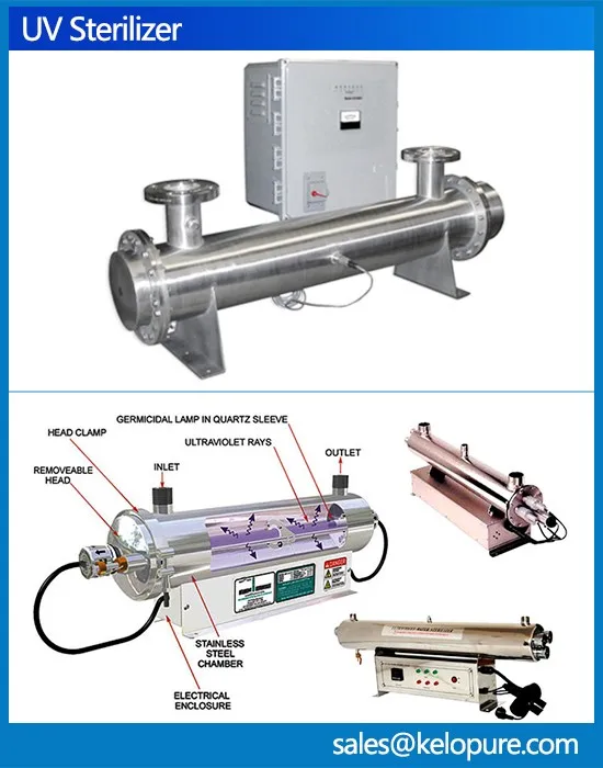 High Flow Rate Automatic Cleaning Ultraviolet Light Sterilizer Uv Water ...