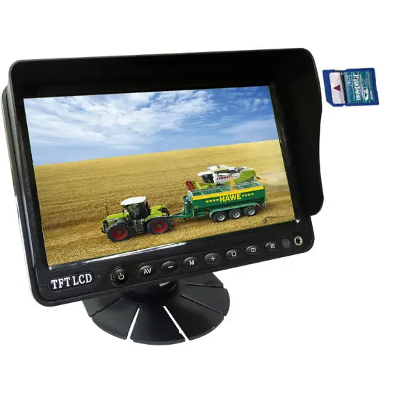9 Inch Sunvisor Car Tft Lcd Hd Video Quad Dvr Car Monitor Bus Coach ...