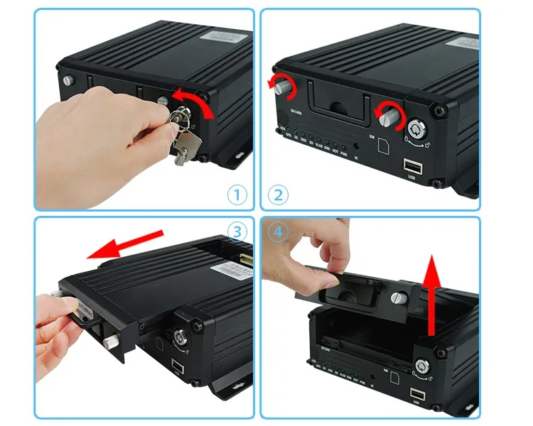 4 Channel Car Video Recorder Mobile Blackbox Dvr - Buy Car Video ...
