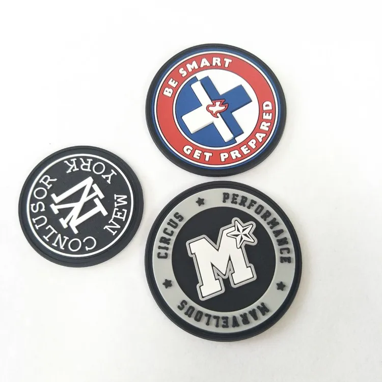 Custom Clothing Rubber Patches - Embossed Logo Labels