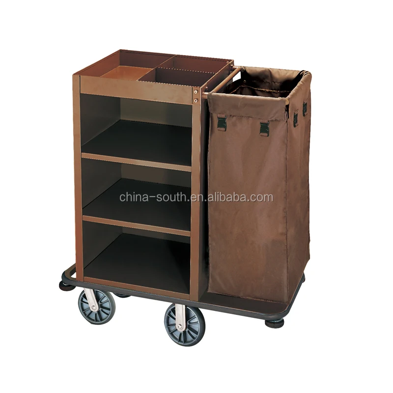 Stainless Steel Housekeeping Carts Service Maid Trolley/laundry Trolley ...