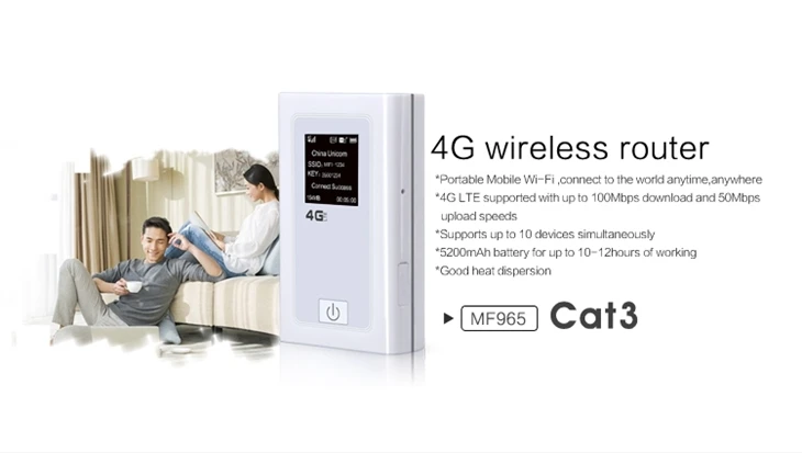 ZTE MF90 4G LTE Mobile Router - Internal Antenna & Security