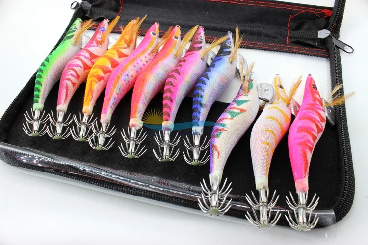 Fishing Fluorescent Squid Cuttlefish Jig Fishing Lure Bait Head Hook ...