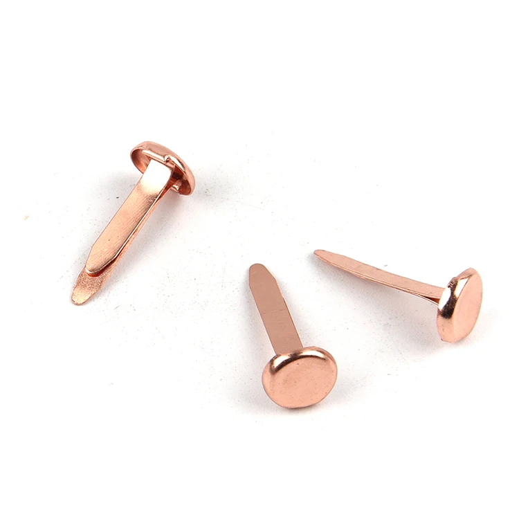 Popular For The Market 8*14mm Fall Brad Clips Paper Fastener Rose Gold ...