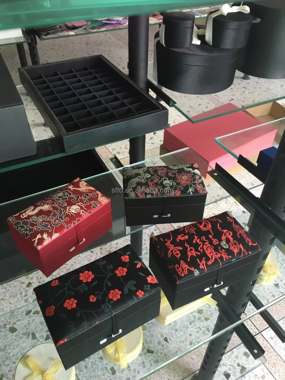 Single 1 Rose Flower Black Packing Box Single Flower Roses Artificial ...