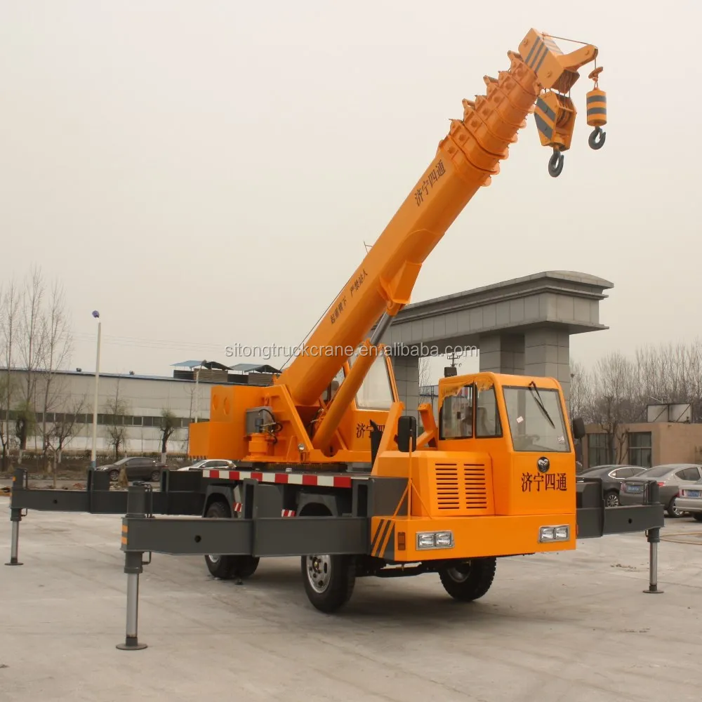 Mobile 12 Ton Telescopic Boom Mini Tyre Crane - Buy 12 Ton Crane ...