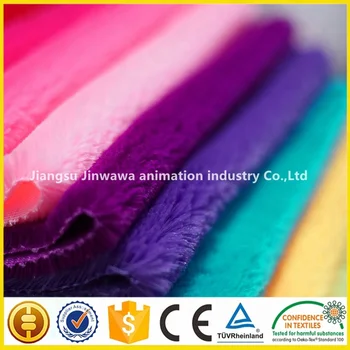 100% Polyester Toy Fabric 255gsm,Pv Plush Stuffed Knitted Fabric For ...