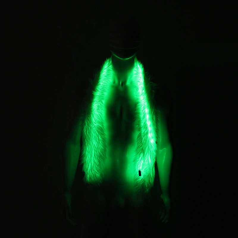 Light Up Fur Scarf Led Styles Hot New Glow Fur Boas - Buy Light Up Fur ...