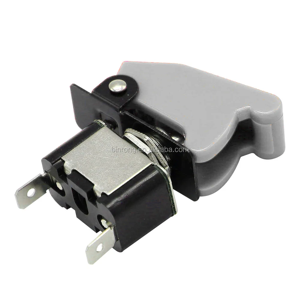 Rocker Toggle Switch On Off With Red Aircraft Safety Cover - Buy Toggle ...