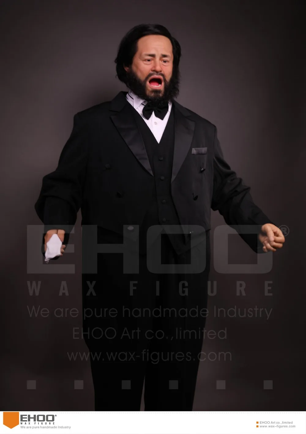 Life Size Luciano Pavarotti Replica Wax Statue Wax Figure - Buy Replica ...