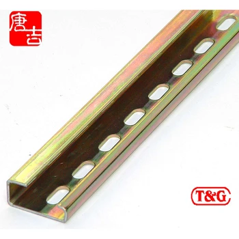 Electronic G Type Slotted Din Mounting Rail With Yellow Color - Buy Din ...