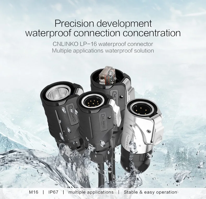 CNLINKO M16 Waterproof Quick Disconnect Bayonet Connectors