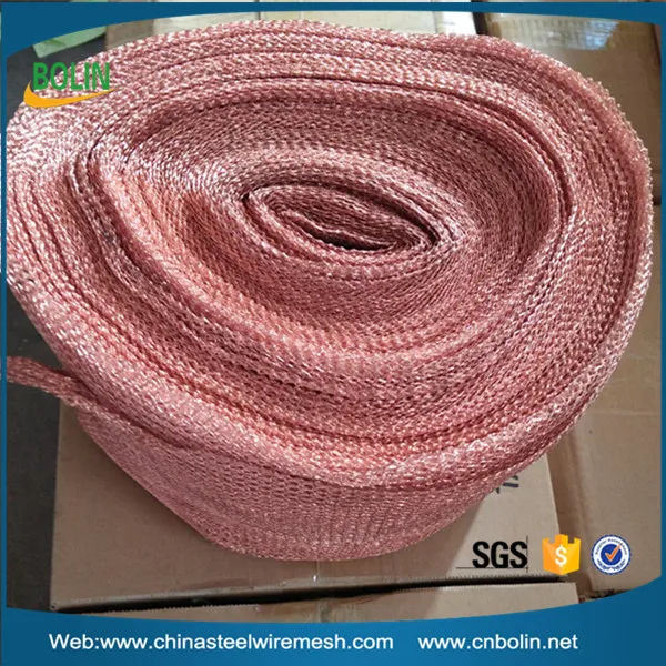 Distillation Column Packing Material Copper Knitted Metal Wire Mesh ...