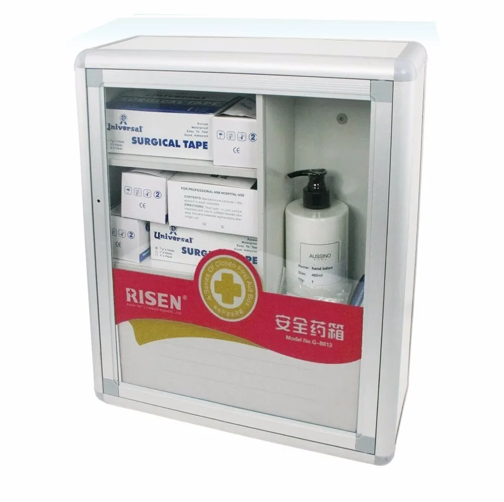White Aluminum Alloy Empty First Aid Boxwall Mounted Medical Kitfirst ...