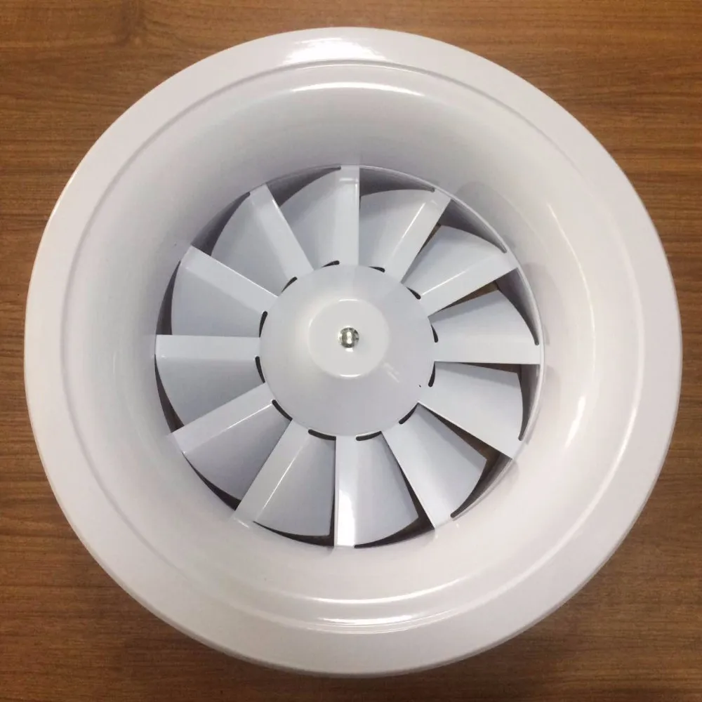 Hvac Ceiling Installation - Adjustable Round Swirl Air Diffusers