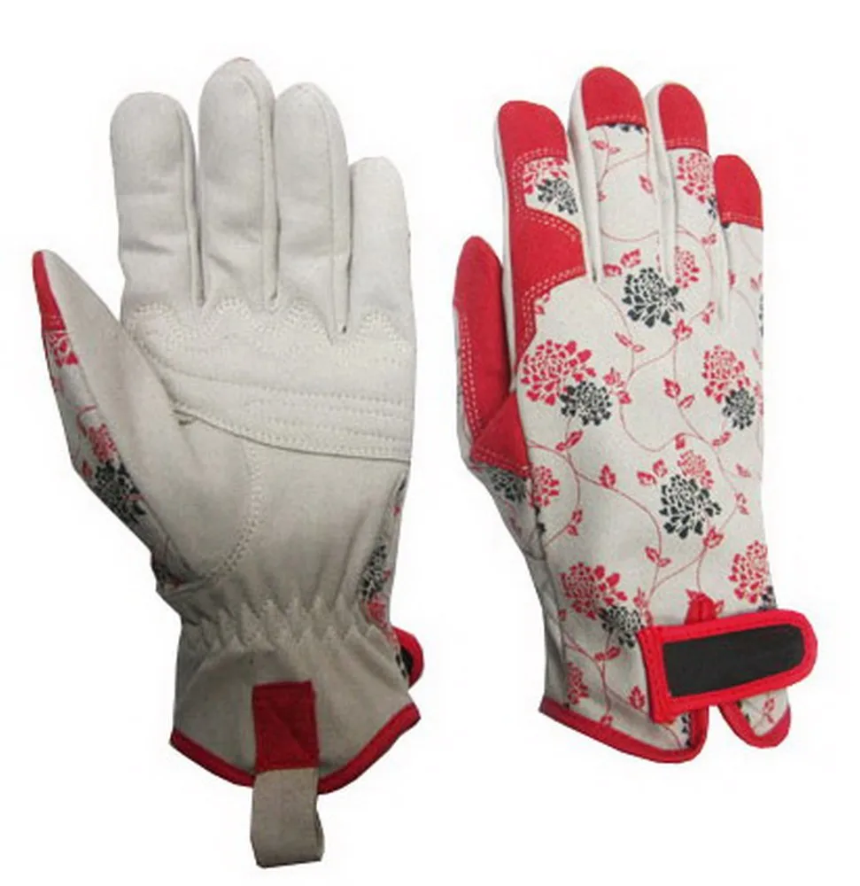 PRI Flower Pattern Traditional Vintage Women Work Chore Yardwork ...