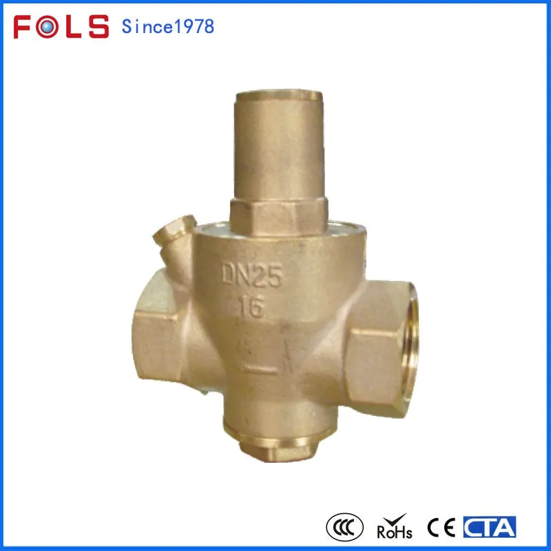 Brass Water Pressure Reducing Valve Adjustable Water Pressure Relief ...