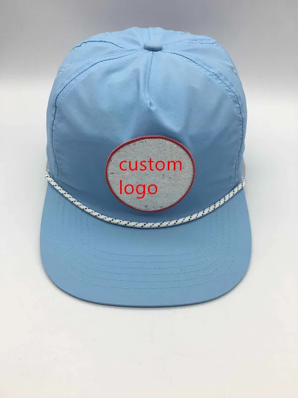 Wholesale Fashion Hat Custom Your Own Logo Rope Nylon Snapback Caps ...