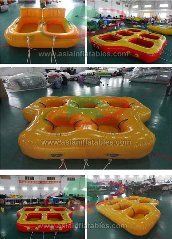 Inflatable 5-Person Donut Boat - Fun Water Sport Ride