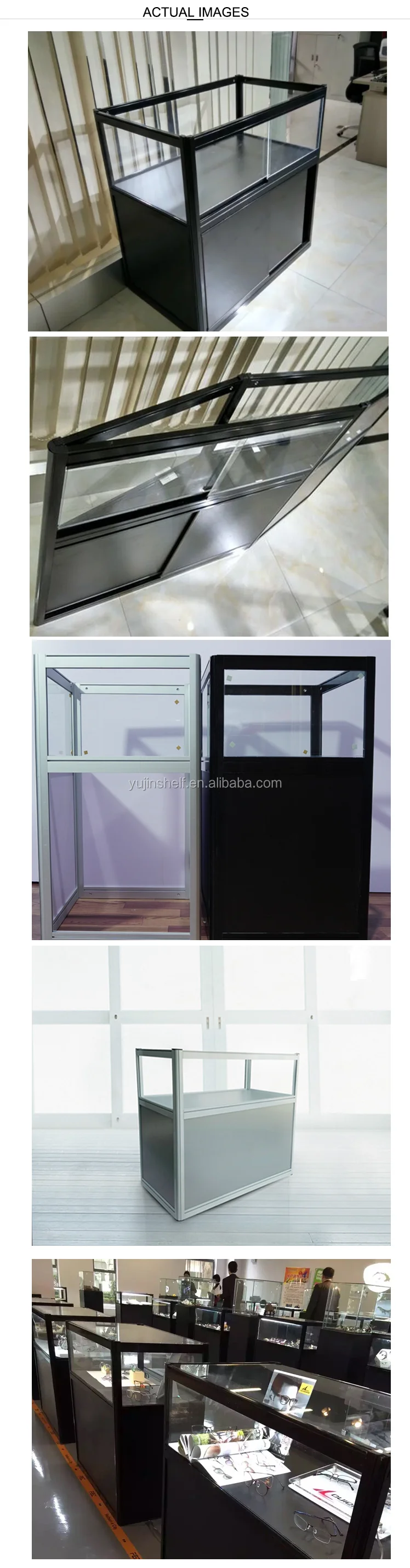 Portable Folding Glass Display Showcase for Exhibition