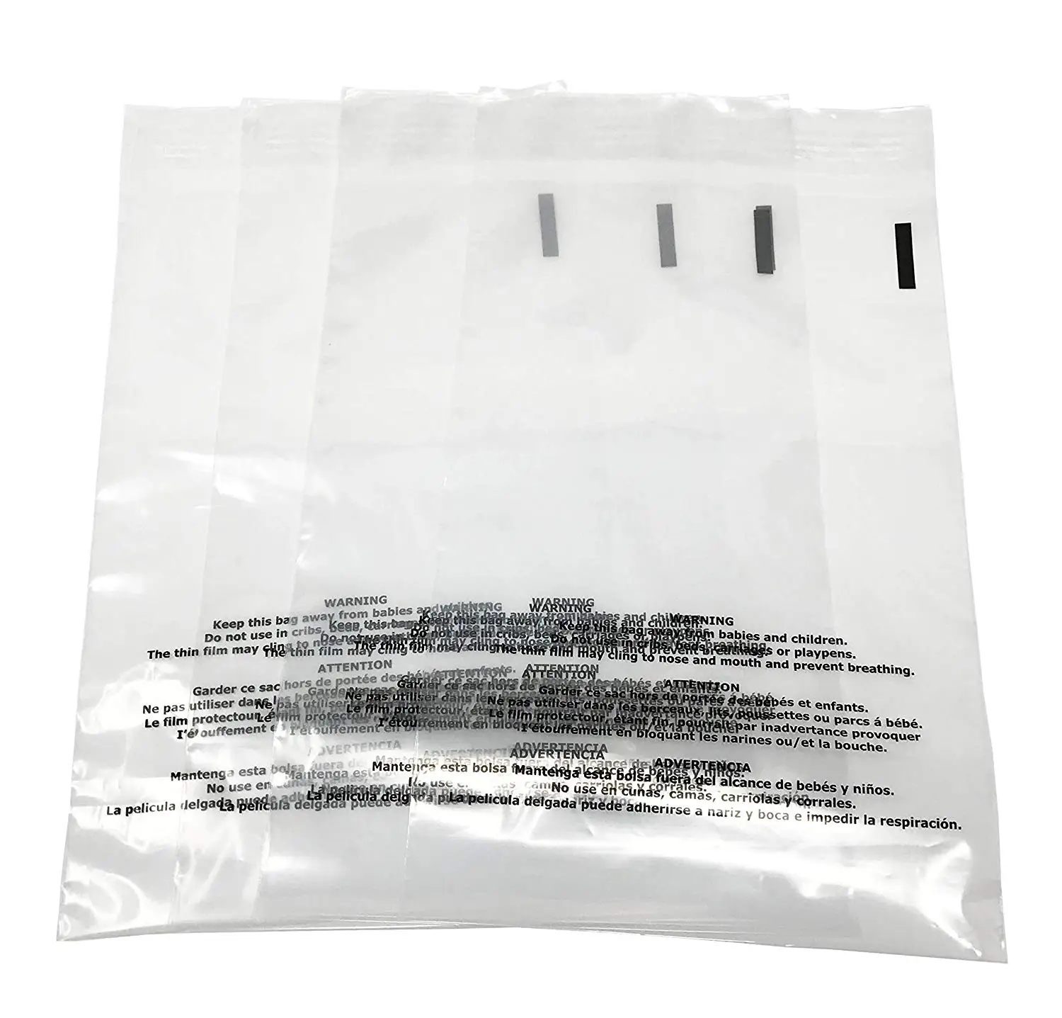 Electric Pack Bag - Suffocation Warning Clear Plastic Bags
