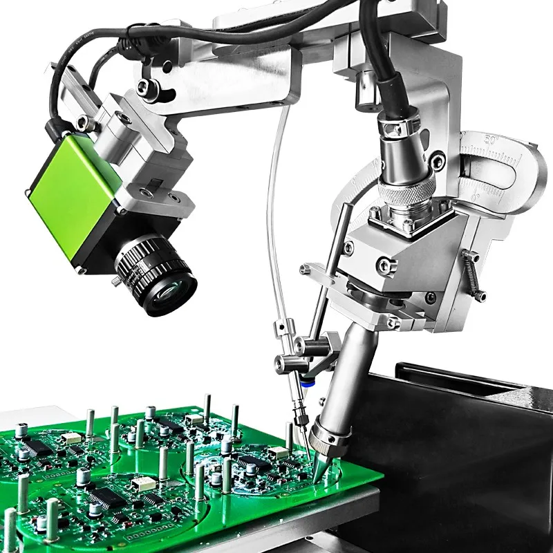 Soldering Robot with Desktop for 5-Axis with Camera Computer