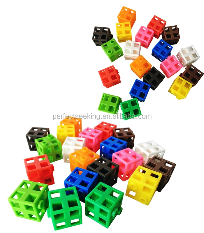 Plastic Snap Together Toys/plastic Linking Cubes Blocks /new ...