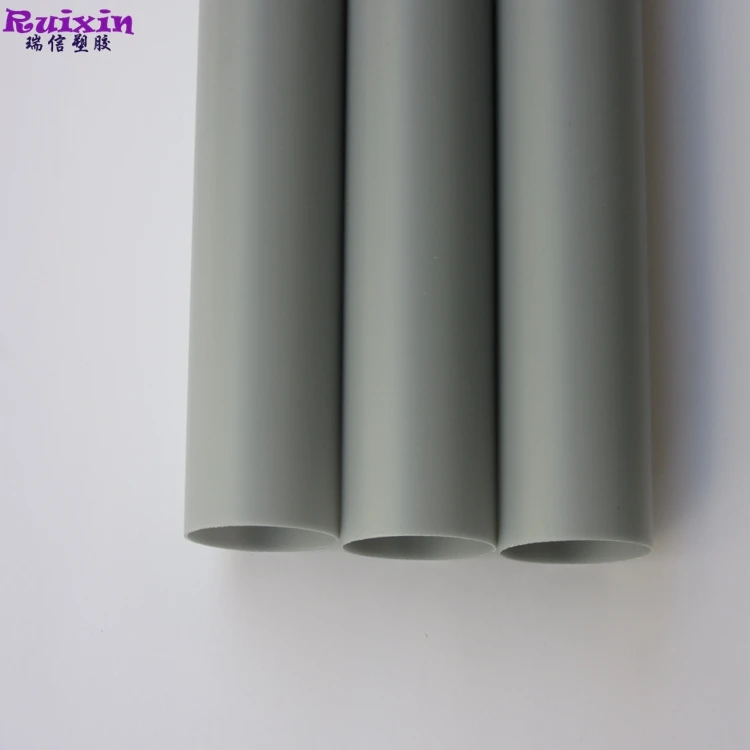 Custom Grey Rigid PVC Round Pipe - 23mm External Size