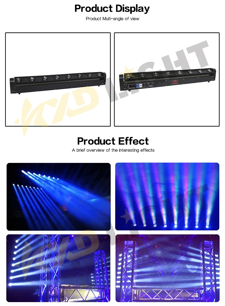Led 8 Eyes Sweeper Linear 8x10w Rgbw 4in1 Stage Lights Beam Lighting ...