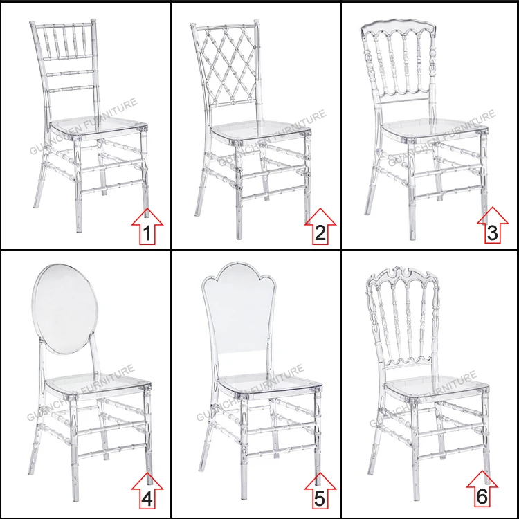 Stacking Wedding Clear Plastic Phoenix Chair for Sale