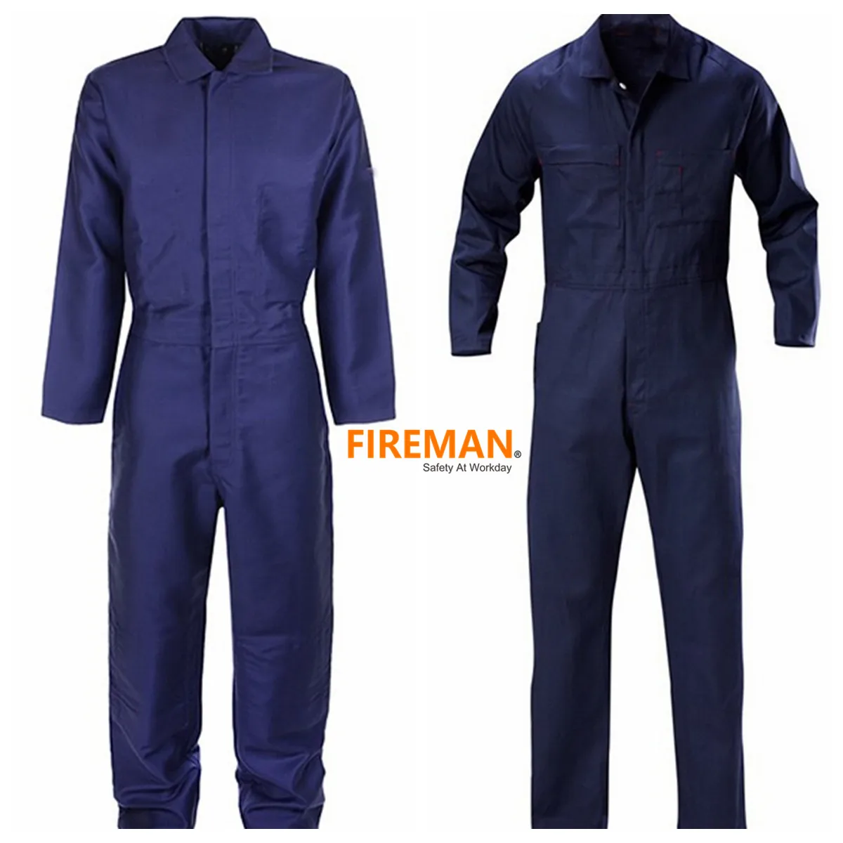 100% Cotton Fireproof Flame Fire Resistant Clothes Protective Clothing ...