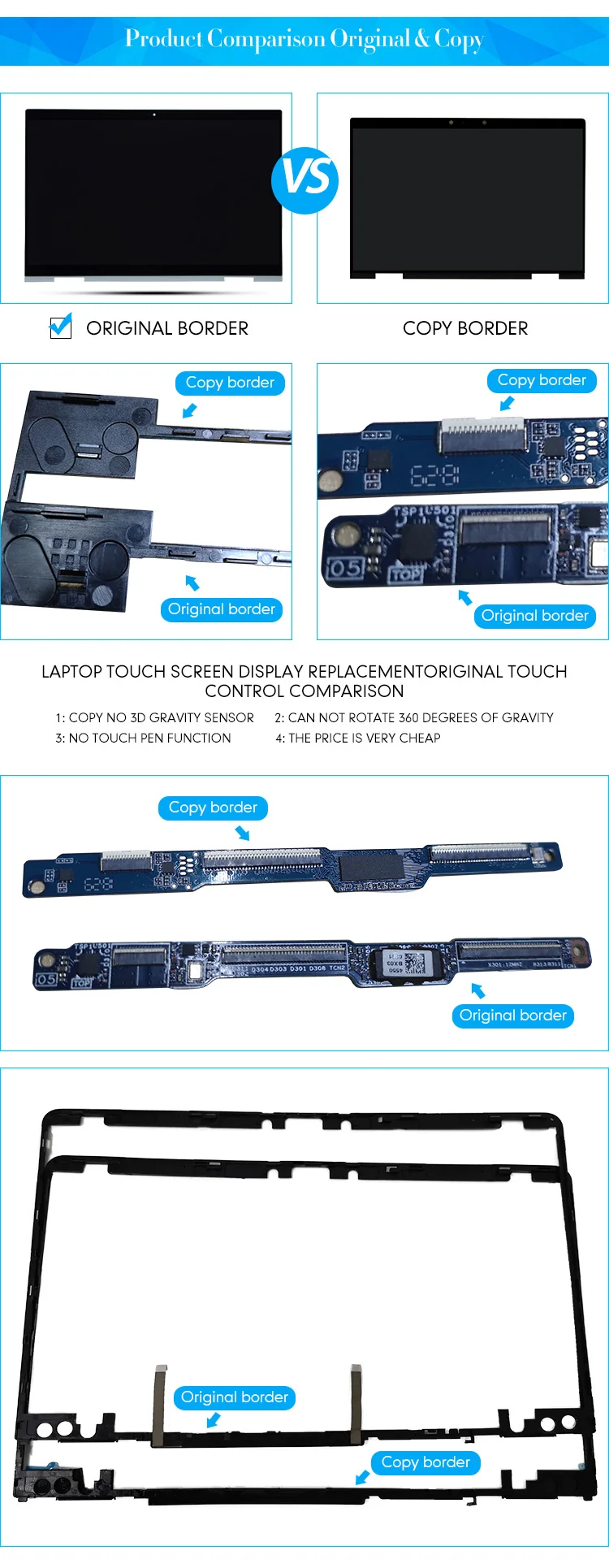 Wholesale Ips Monitor Display Assembly Laptop Digitizer Replacement for ...