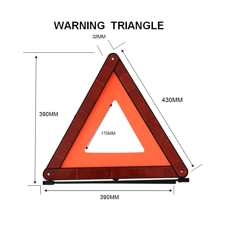 Road Safety Warning Triangle Sign Reflective Traffic Warning Reflective ...
