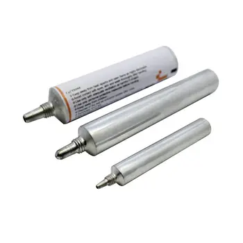 Custom Offset Print Aluminum Collapsible Long Nozzle Tube For Chemical ...