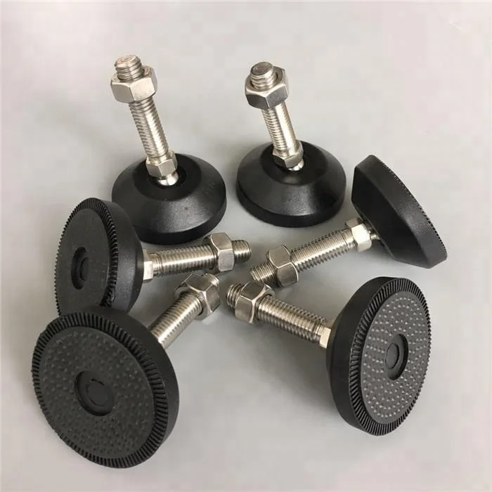 M16 Fixed Foot Adjustable Levelling Feet,Ss304 Machine Feet With Rubber ...