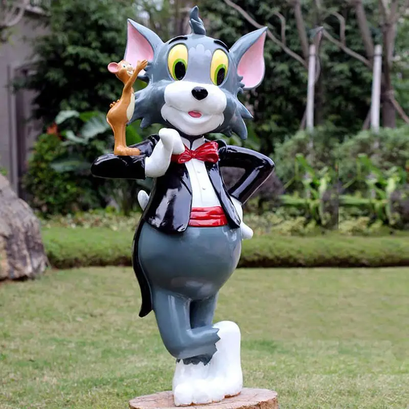 Garden And Home Decoration Tom And Jerry Resin Statue - Buy Resin ...