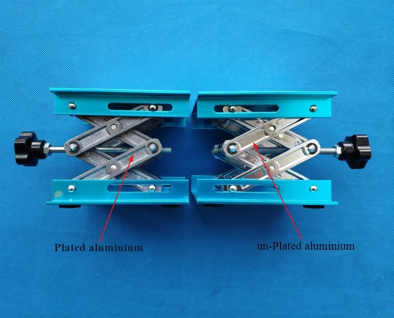 8.4*8.4 to 25*20cm Anodized Aluminum laboratory Scissor Jack with ...