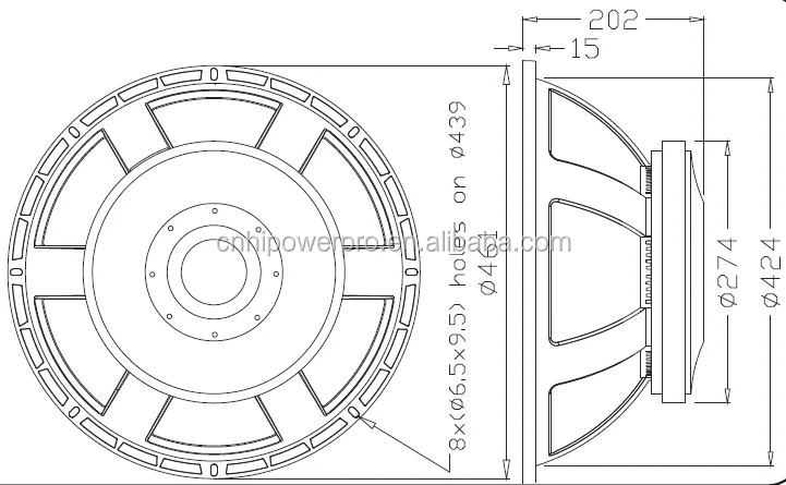 18 Inch Pa Speaker Subwoofer Driver L18/8672 800watt Professional ...