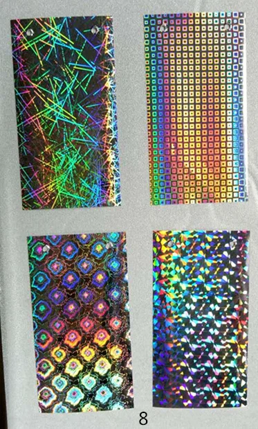 Pet Bopp Pvc Transparent Holographic Lamination Film Laser Rainbow ...