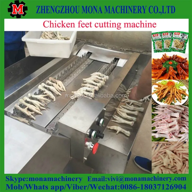 Automatic Continuous Industrial Ribs Frozen Meat Chicken Leg Cutter ...