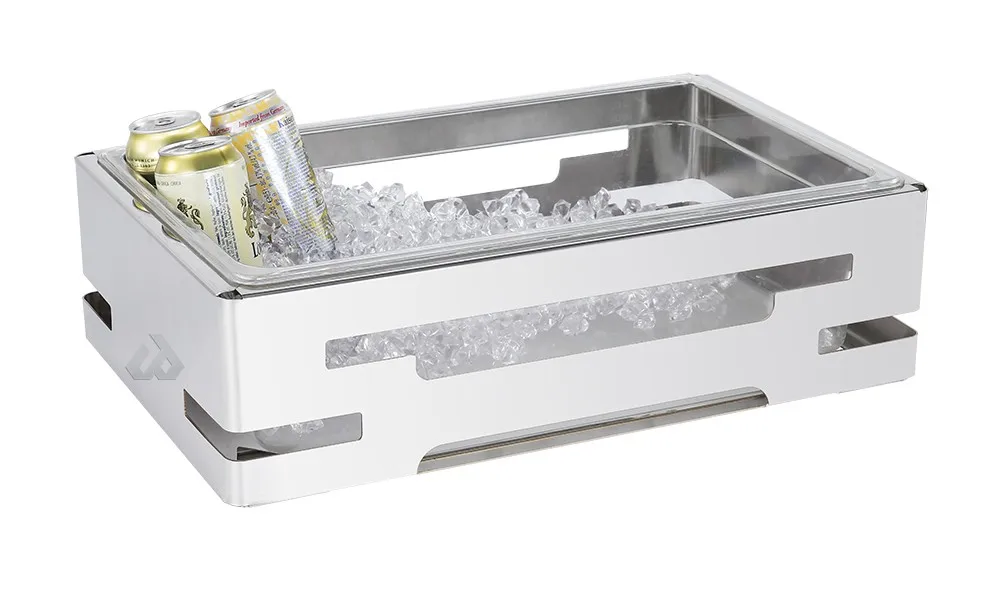 Luxurious Design Stainless Steel Buffet Food Display Stand for Hotel ...