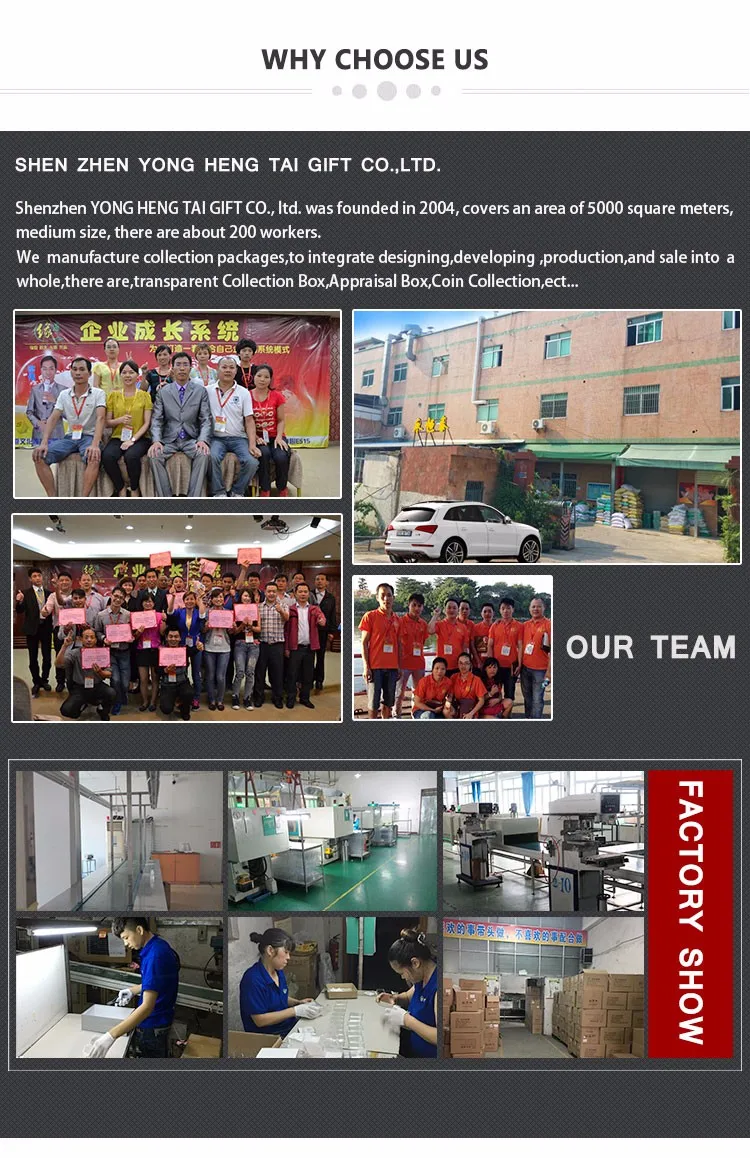 2 3 4 5 6 PCS China Factory Commemorative Wooden Coin Box with Wood ...