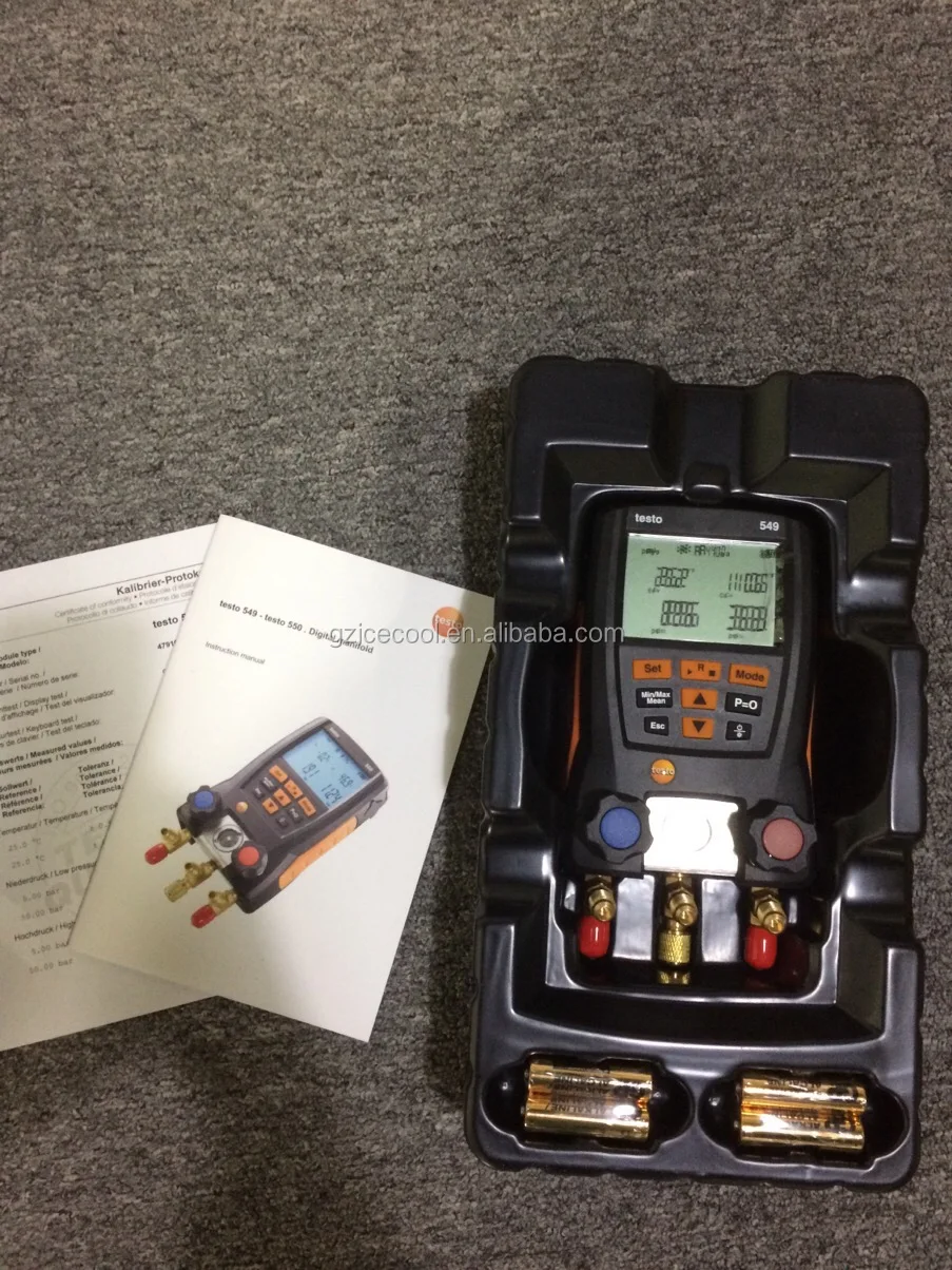 Testo549 2-Valve Digital Manifold Gauge - Precision & Reliability