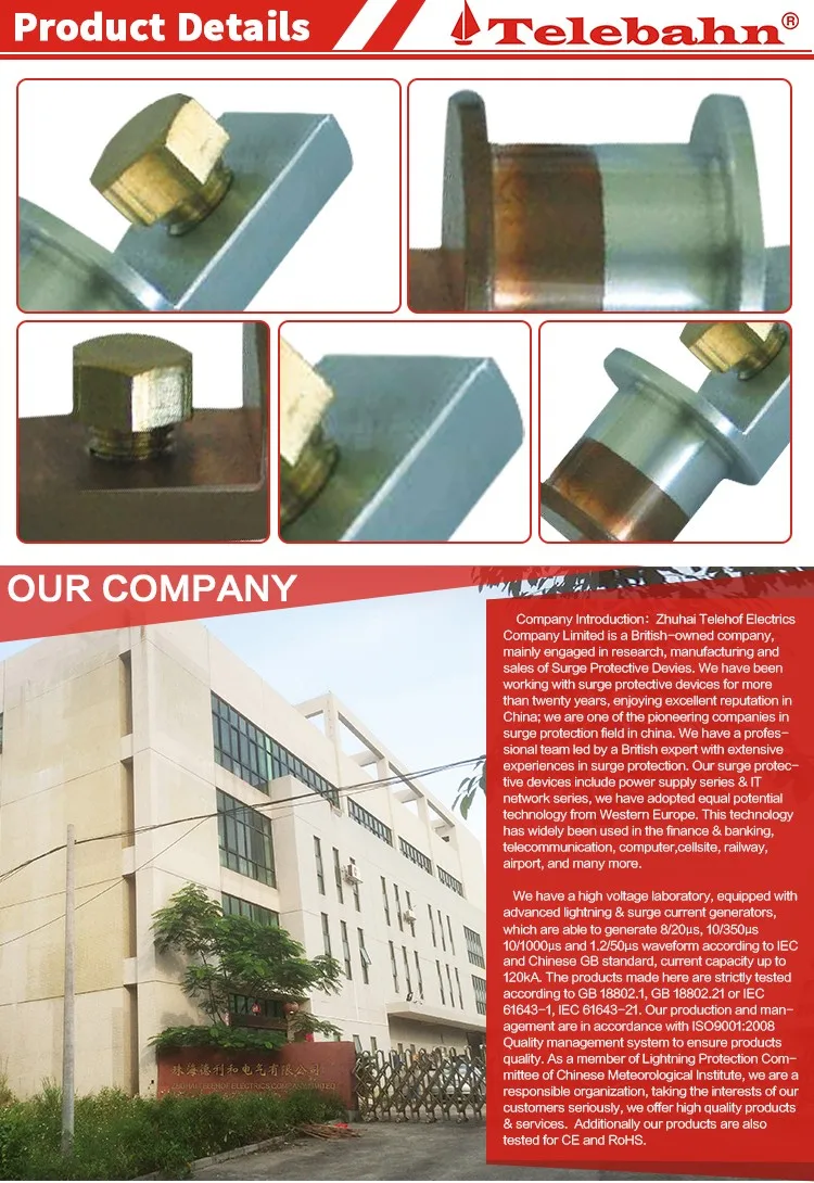 Lightning Protection Aluminum And Copper Equipotential Bonding ...