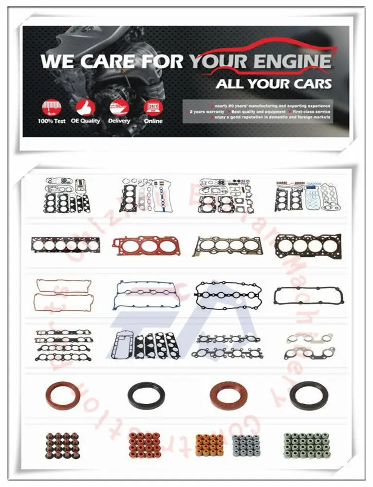 I6 Conjunto Junta Da Cabeça Do Cilindro para FREELANDER revisão kit de ...