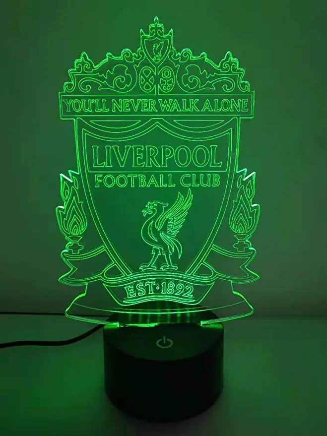Liverpool Fc Football Club 3d Optical Illusion Led Lamps Night Light ...