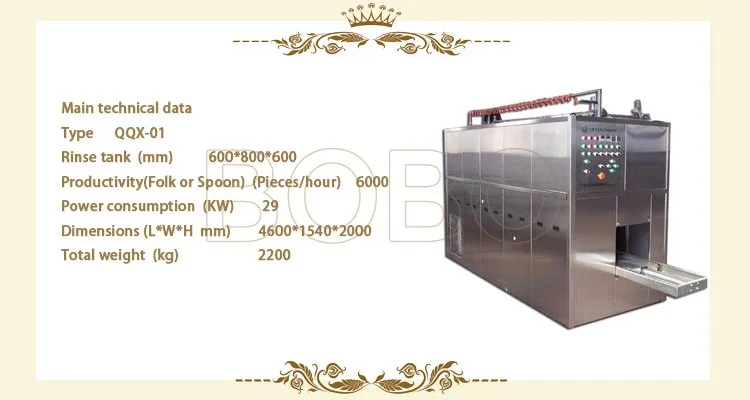 High-accuracy Metal Stainless Steel Flatware Cleaning Machine